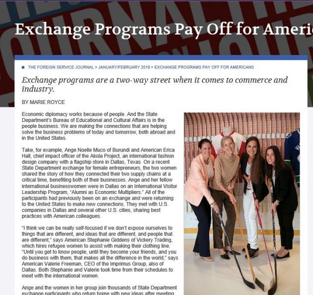 The Power of International Exchange